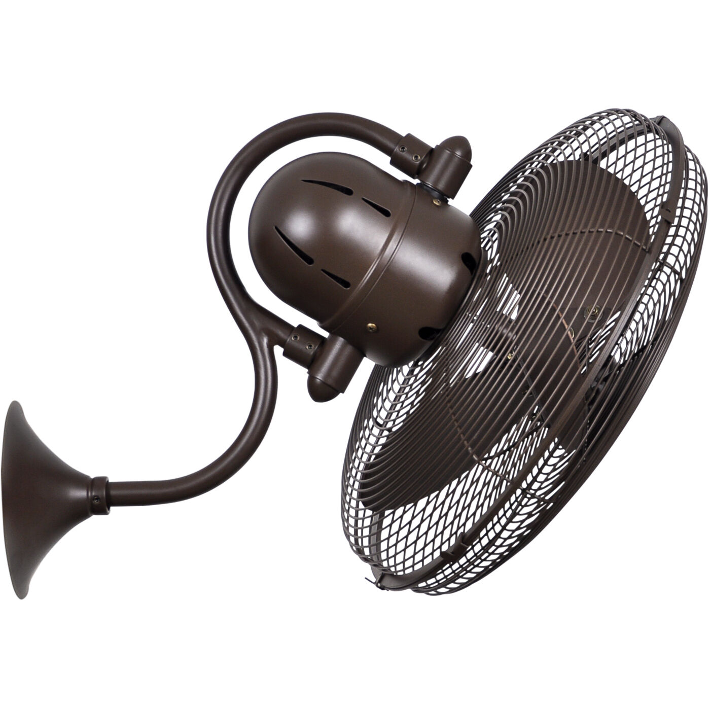 Atlas Laura 19.5 inch Textured Bronze Wall Fan, Atlas